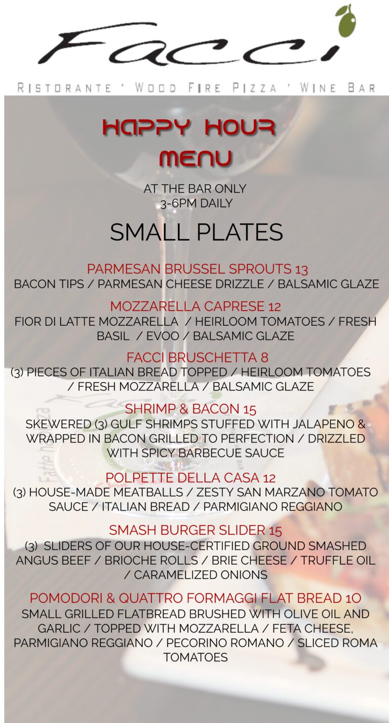 Happy Hour - Facci Ristorante